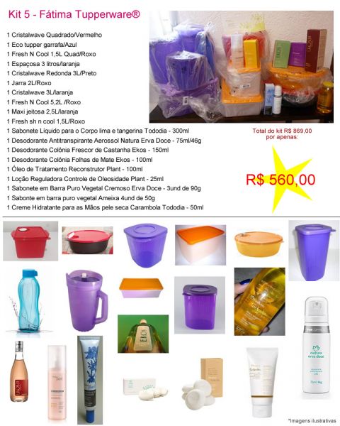 Kit Tupperware N° 5 - Fátima Tupperware®